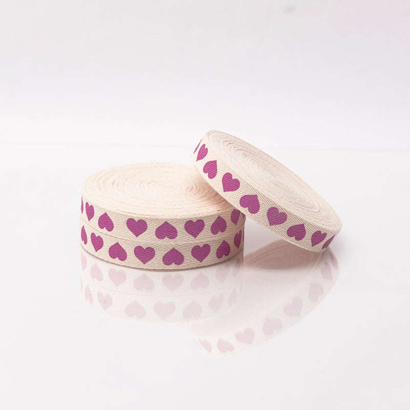 Listón Corazones 16 mm/ 10mts – monocromiamx
